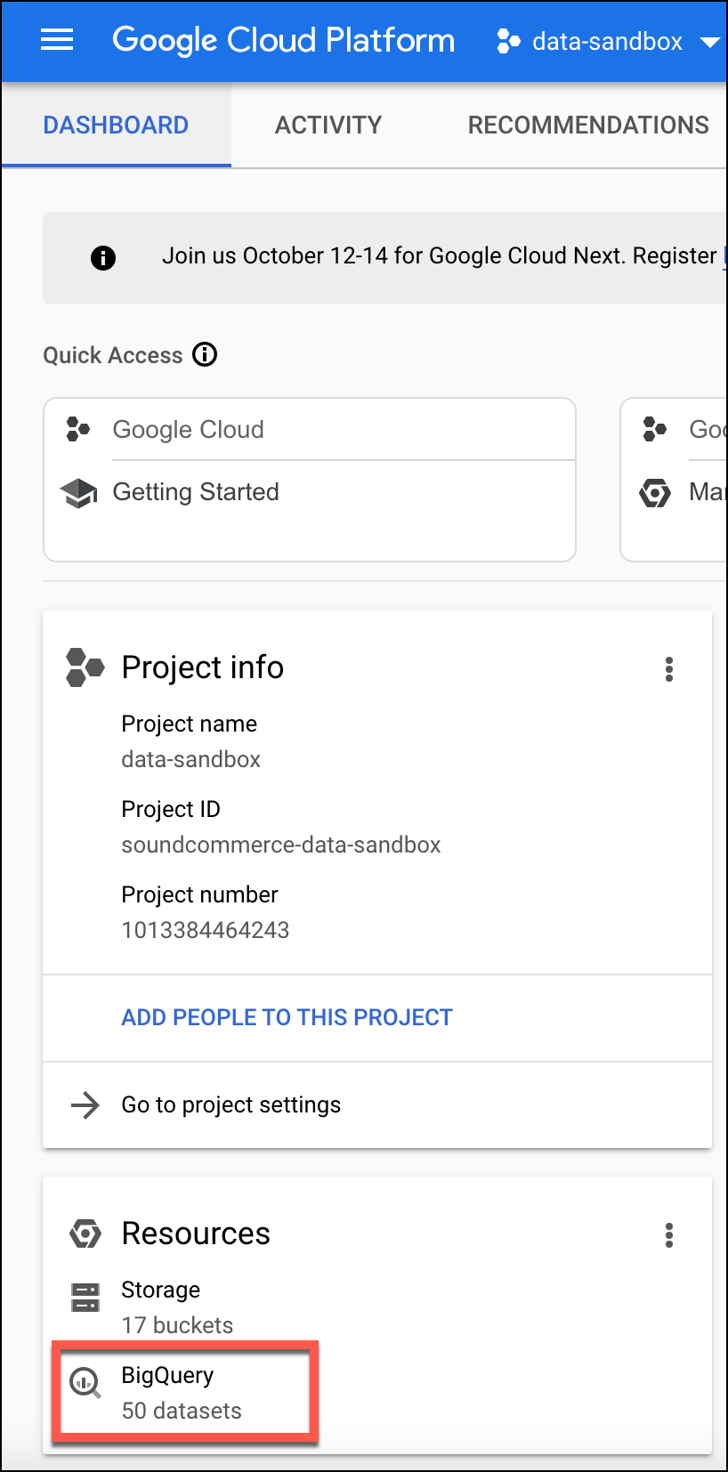 Get started with BigQuery – SoundCommerce